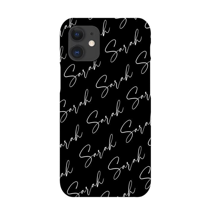Personalised Script Name All Over iPhone 12 Max Case - LIVE x MAINTAIN