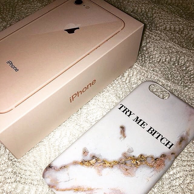 Personalised Gold Stained Marble Initial Phone Case - LIVE x MAINTAIN